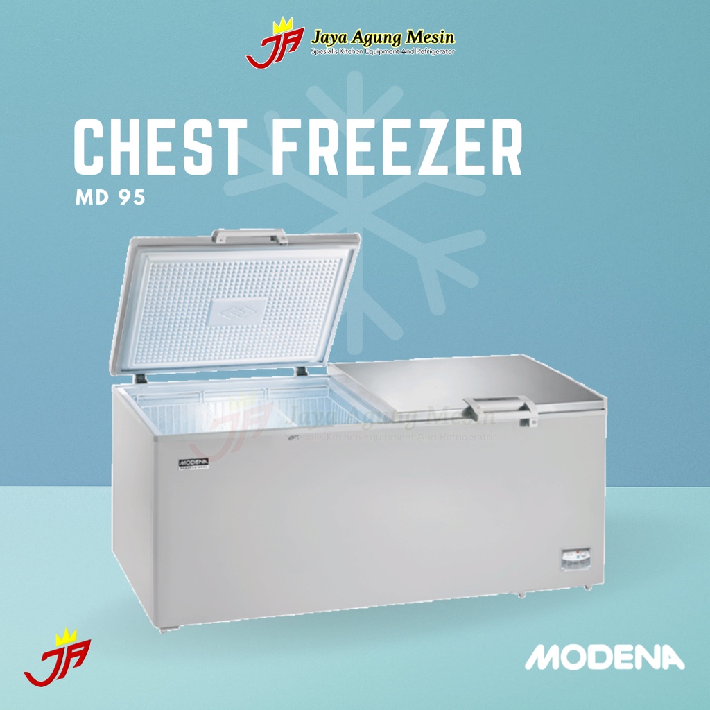 Jual Chest Freezer Modena 950 Liter 2 Pintu tipe MD 95 | Shopee Indonesia