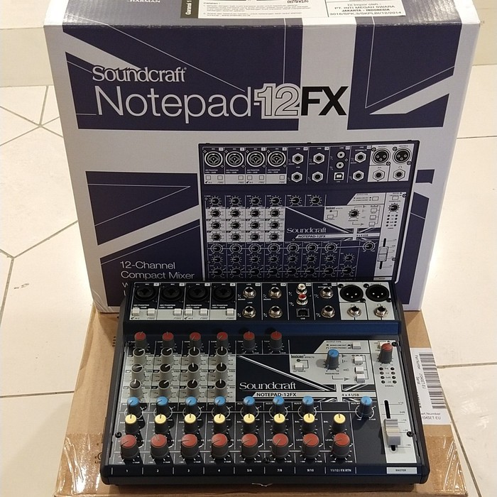 Jual Mixer Audio Soundcraft Notepad 12FX Original Garansi Resmi ...