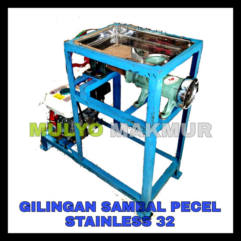 Jual GILINGAN SAMBAL PECEL GETUK DAGING 32 STAINLESS KOMPLIT ENGINE ...