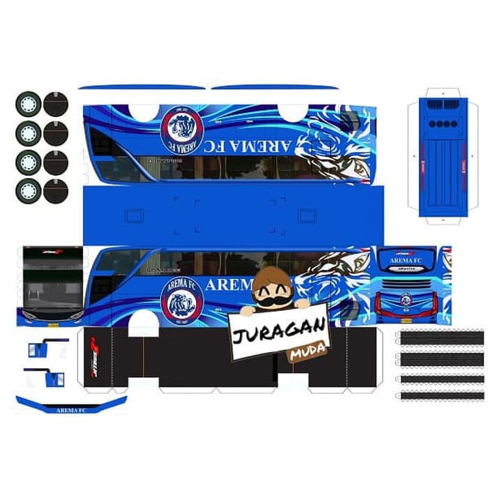 Jual DIY Miniatur Bus Arema FC Papercraft Lembaran | Shopee Indonesia