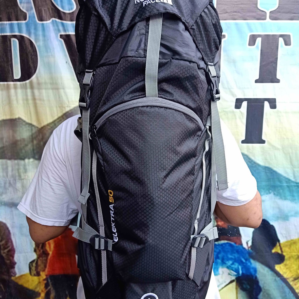 Jual TAS GUNUNG TNF ELEKTRA 50L LOKAL HITAM / TAS CARRIER / TAS CAMPING ...