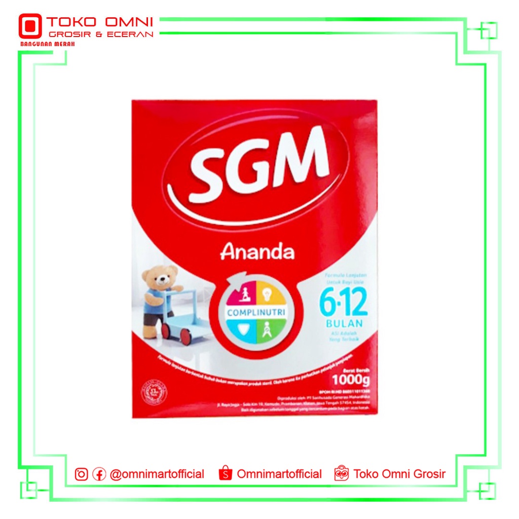 Jual SGM ANANDA 2 1000gr | Shopee Indonesia