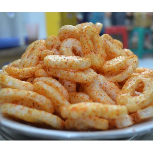 Jual KERUPUK SNACK RING PEDES 500 GRAM / KRUPUK SNACK RING PEDAS BALADO ...