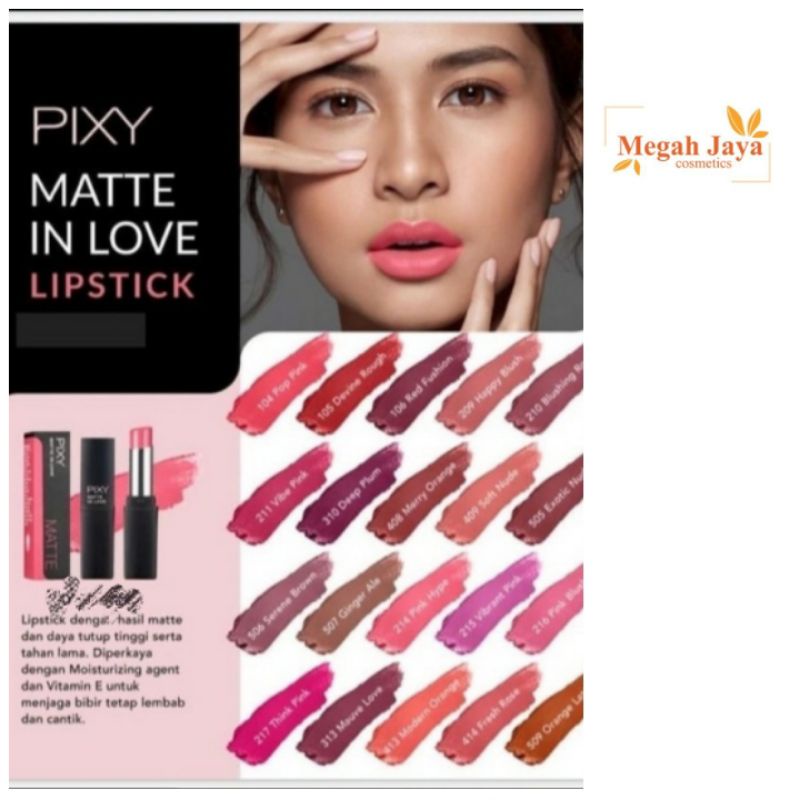 Jual 1PC PIXY MATTE IN LOVE LIPSTICK 4 Gr @MJ | Shopee Indonesia