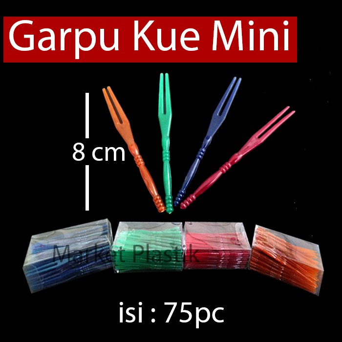 Jual Garpu Kue Mini/Garpu Plastik/Garpu Ulang Tahun 75pcs | Shopee ...