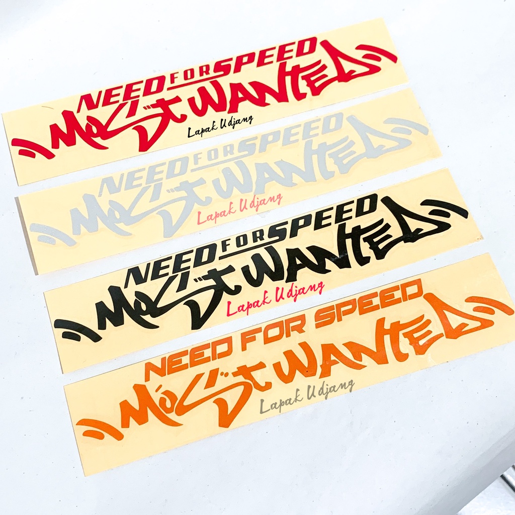 Jual STICKER NFS MOST WANTED NEED FOR SPEED CUTTING STICKER | Shopee ...