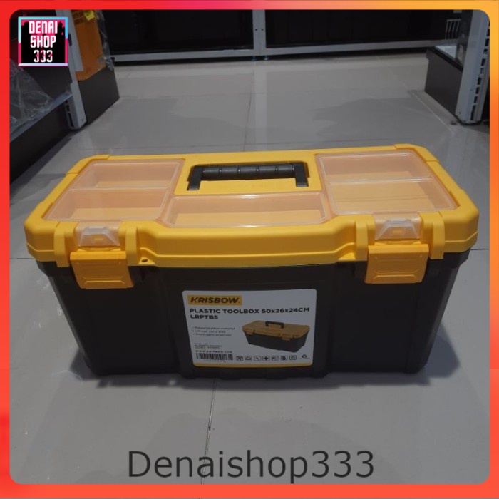 Jual Krisbow Kotak peralatan 50 x 26 x 24 cm kotak perkakas tool box ...
