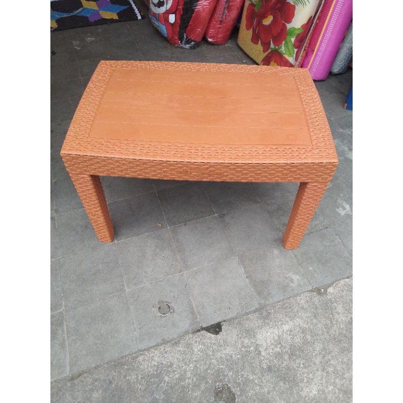 Jual Meja Plastik Rotan Portable | Shopee Indonesia