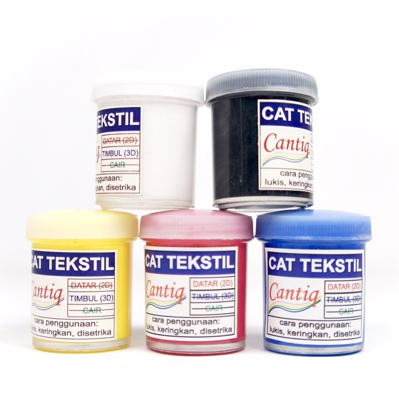 Jual Paket Cat Tekstil Cantiq 10ml | Shopee Indonesia