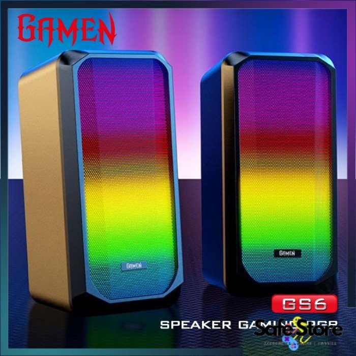Jual GAMEN Multimedia Speaker Gaming / Sound Audio / Sound Bar GS6 RGB ...