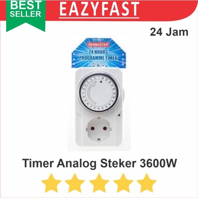 Jual Timer Stop Kontak Putus Listrik PLN Colokan Steker Analog Putar 24 ...
