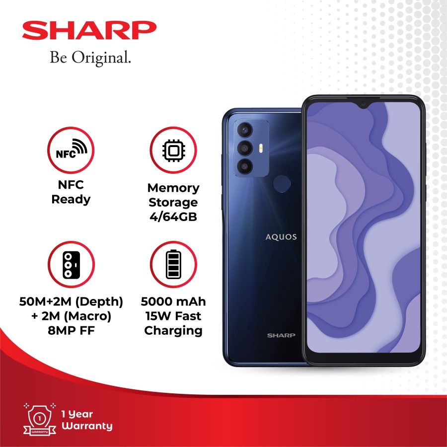 Jual Sharp AQUOS V6+ 4/64 NFC Smartphotne Garansi Resmi | Shopee Indonesia