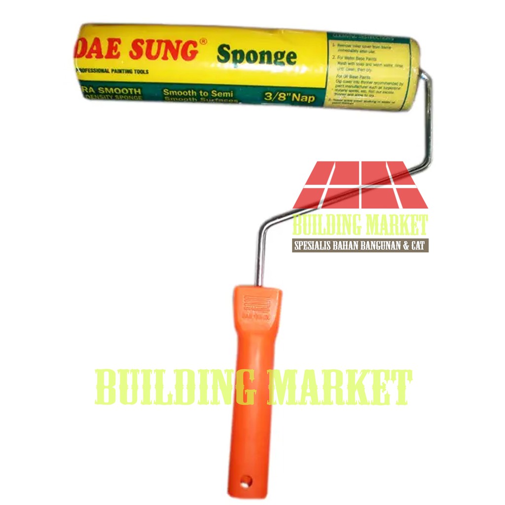 Jual ROLLER CAT KUAS ROL BUSA ROLL CAT DAE SUNG SPONGE 3/8" NAP 9 INCH ...