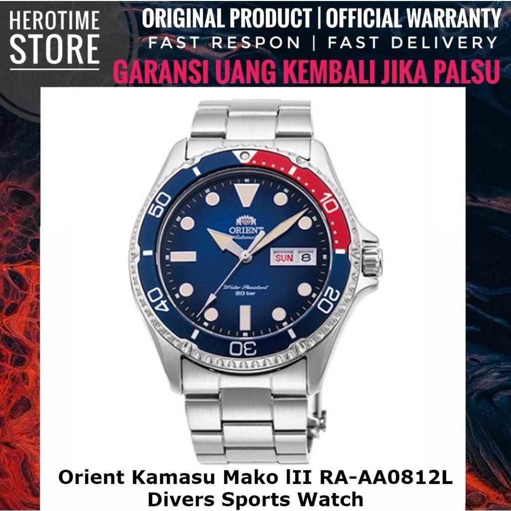 Jual Orient Kamasu Mako lII RA-AA0812L Divers Sports Watch Garansi Resmi ORIGINAL | Shopee Indonesia