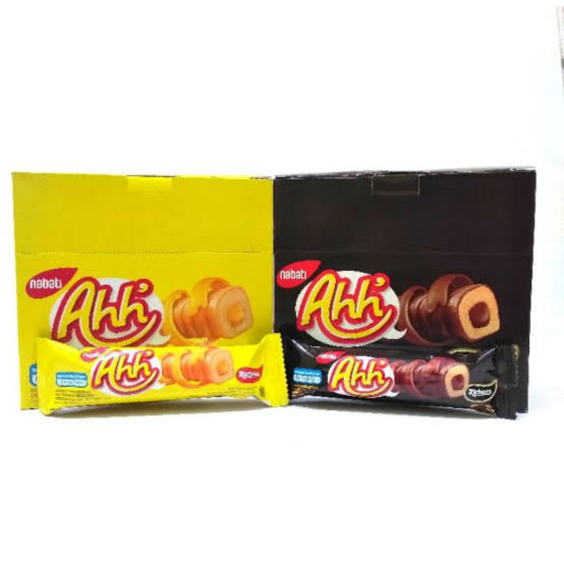 Jual Richeese Ahh Triple Cheese wafer keju roll ahh keju dan coklat isi ...