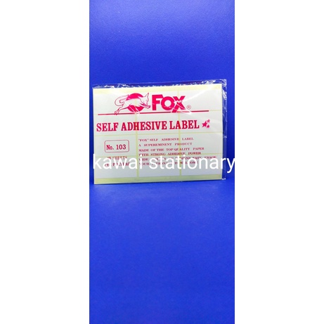 Jual stiker label fox 103 | Shopee Indonesia