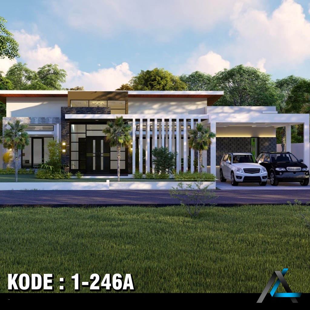 Jual DESAIN RUMAH UK. 25 X 40 M (KODE 1-246A) - ARSIKA DESAIN | Shopee Indonesia