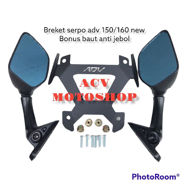 Jual Breket Dudukan Spion ADV 160/150 model SERPO ADV 150/ADV 160 NEW ...