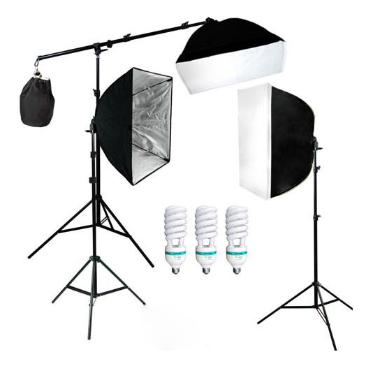 Jual Photography Foto Studio Lightning Kit Youtube Vlog - D-HZ7 - Black ...