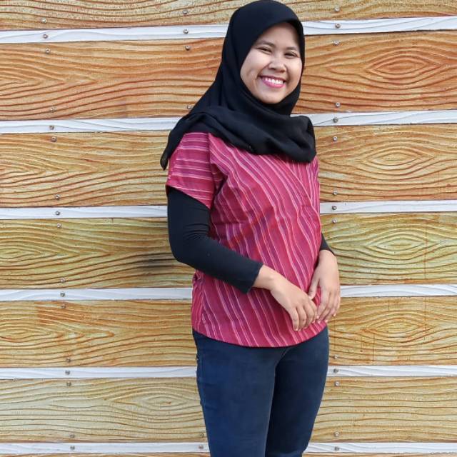 Jual KIMONO LURIK MERAH - BAJU TENUN | Shopee Indonesia