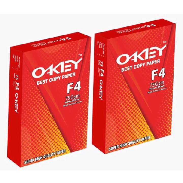 Jual Kertas HVS (A4 & F4 )75Gsm 1Rim: isi 500 Lembar Warna Putih Okey ...