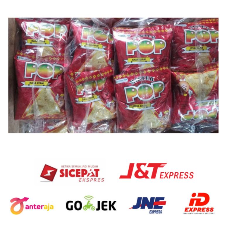 Jual Mister Pop Snack Rasa Ayam Spesial 1 Dus isi 100 Pcs | Shopee ...