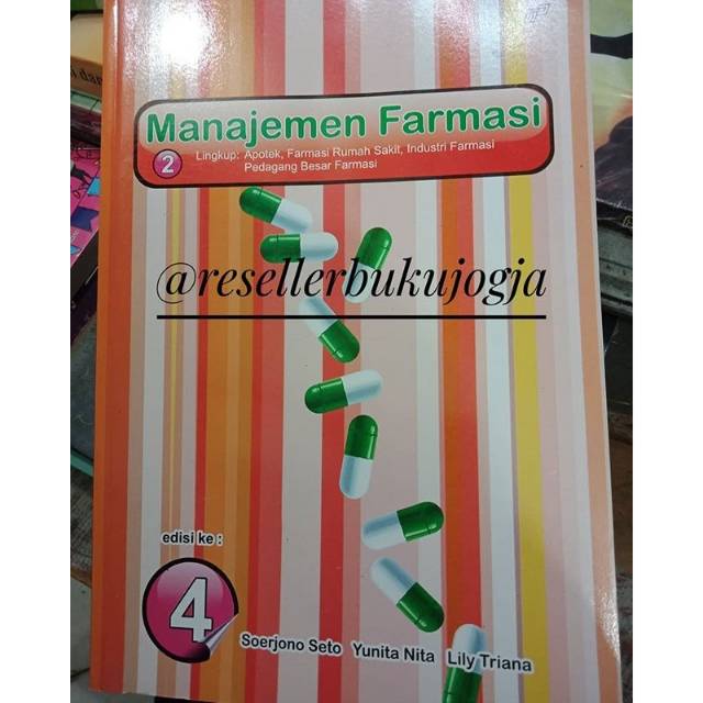 Jual Buku ORI - Buku Manajemen Farmasi 2 Edisi ke 4 Soerjono Seto AUP - Apotek - Farmasi Rumah ...