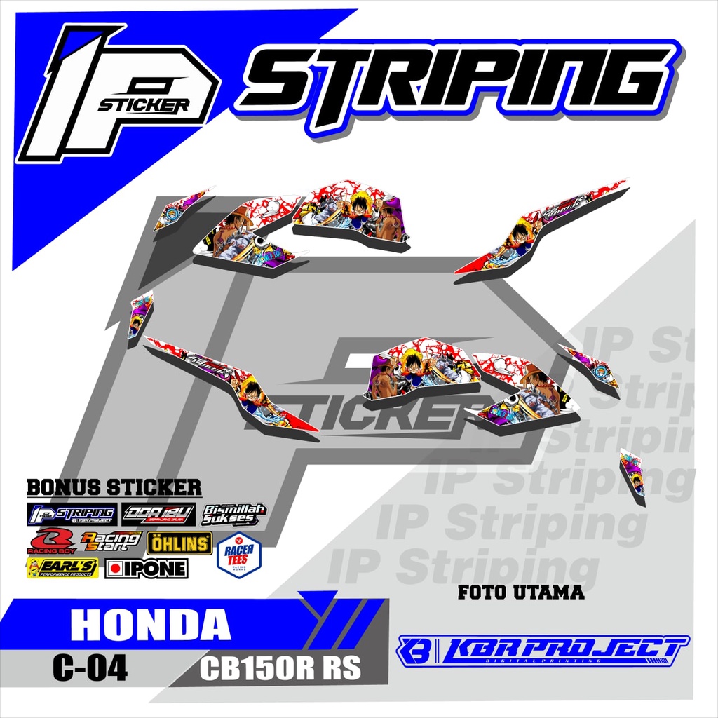 Jual Striping CB 150R RS - Sticker Striping Variasi List HONDA CB 150R ...