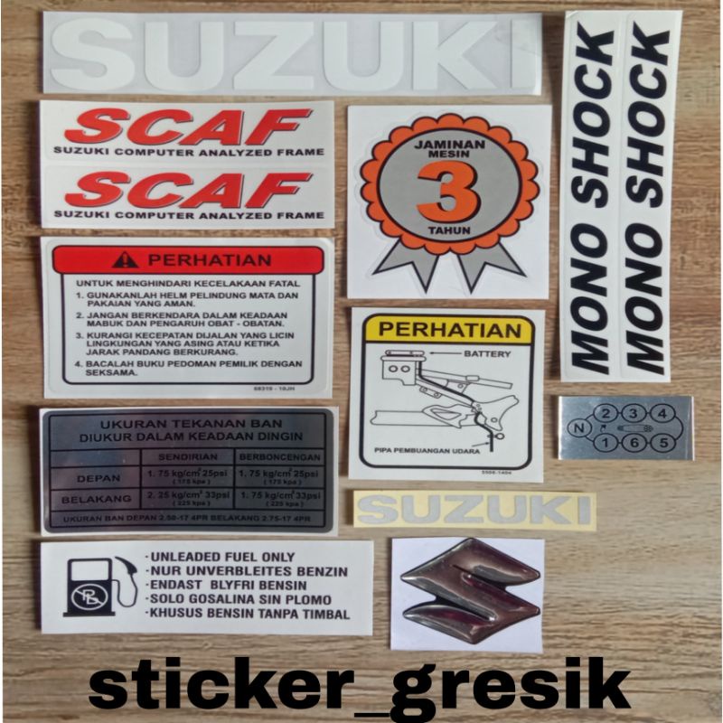 Jual sticker stiker pelengkap rangka satria hiu | Shopee Indonesia