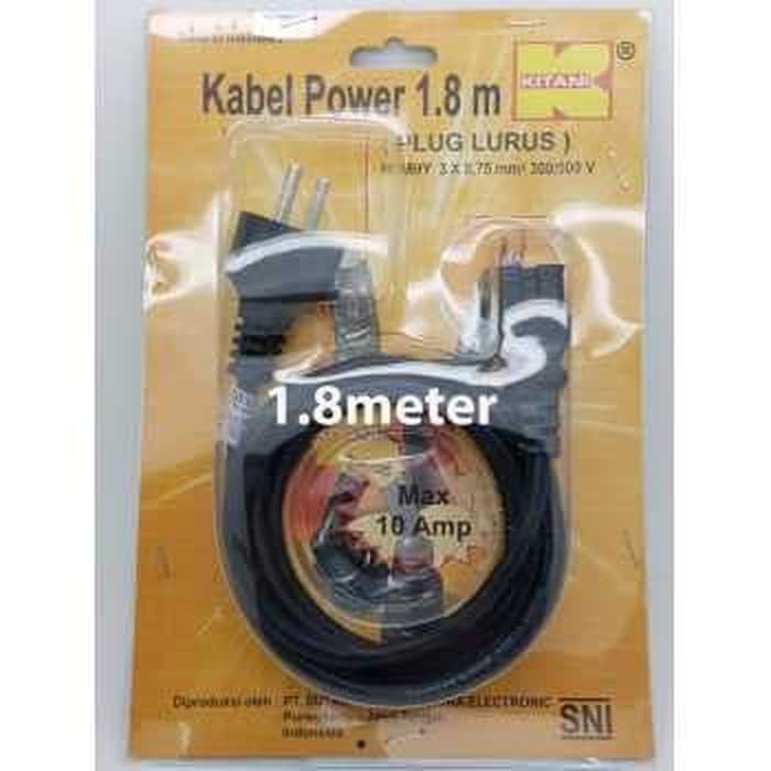 Jual Kabel AC Power 1.8m Kitani | Shopee Indonesia