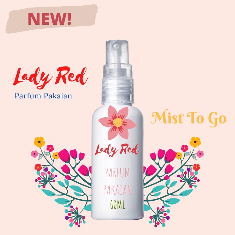 Jual MORINGA - PARFUM PAKAIAN - LADY RED MIST TO GO - 60ML | Shopee ...