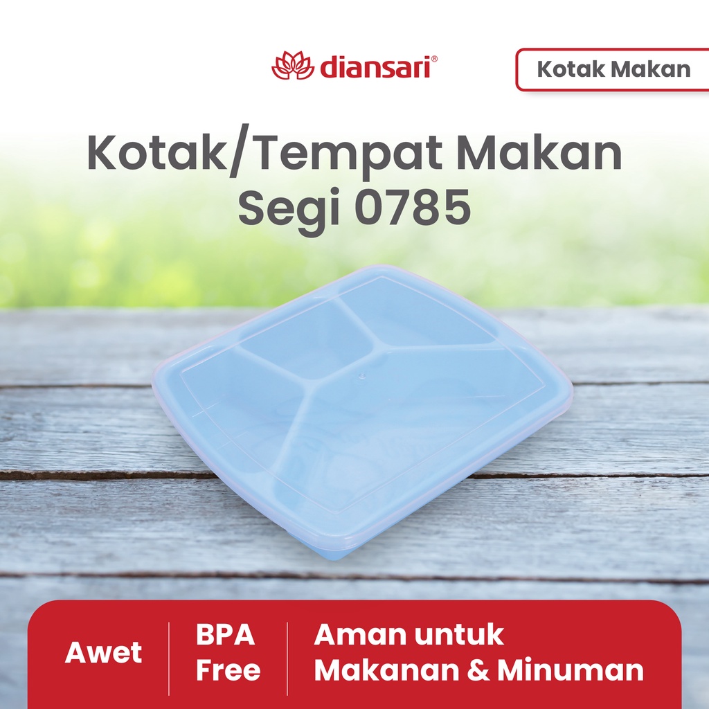 Jual DIANSARI - Wadah Bekal Kotak Makan Segi 0785 - Lunch Box | Shopee ...