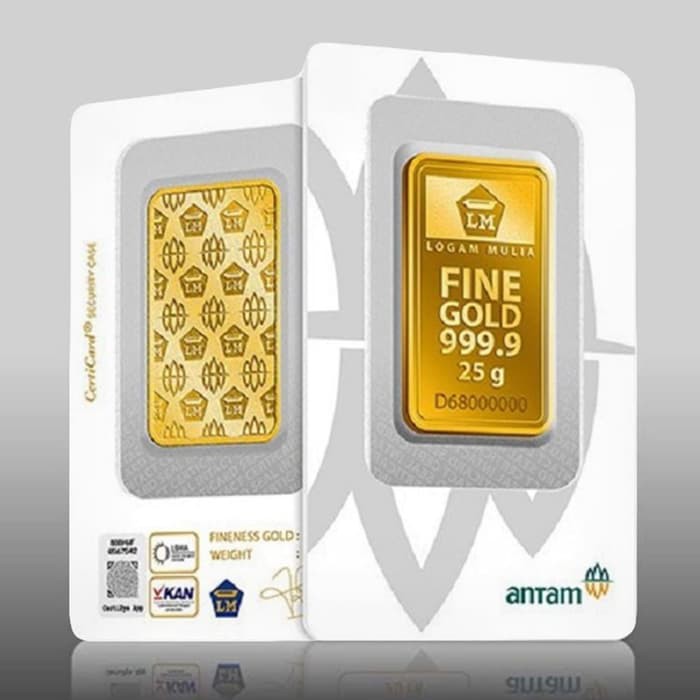 Jual Rvl Gold Logam Mulia Antam Produksi 2026 25GR new | Shopee Indonesia