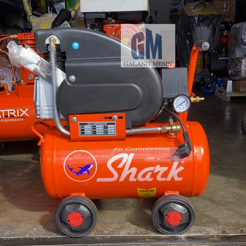 Jual Kompresor Angin Mini Portable Shark 3/4 HP MZ 07-25 Air Compressor | Shopee Indonesia
