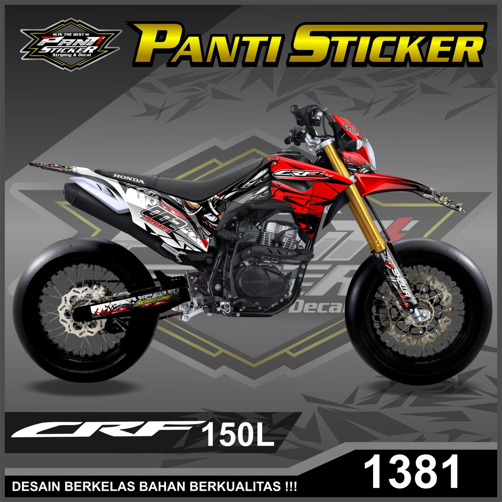 Jual Decal Custom Stticker CRF 150L - Decal CRF150l Desain Samurai ...