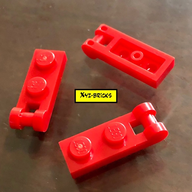 Jual LEGO PARTS 4515365 - Plate 1x2 with Shaft Dia 3.2 Bright Red ...