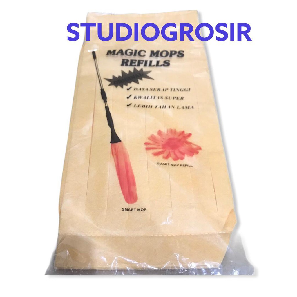 Jual Refill Refil kain pel dorong kuning magic mop / smart mop ...
