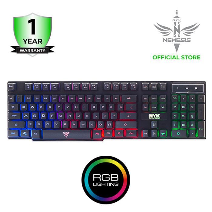 Jual Keyboard Gaming NYK K-02 / K02 / K 02 Black Only | Shopee Indonesia