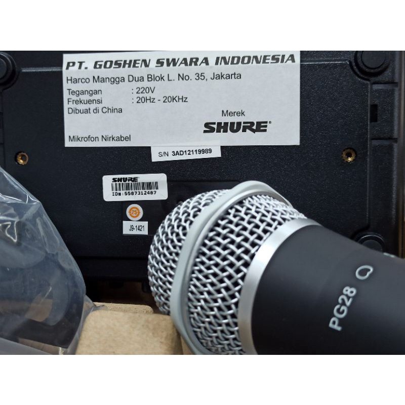 Jual Wireless SHURE SVX/24PG28 - ORIGINAL | Shopee Indonesia