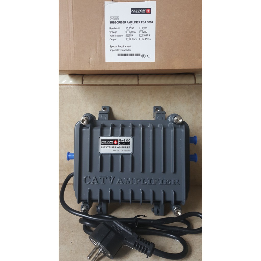 Jual RF Booster Amplifier Falcom FSA-S300 Indoor use (220V) Gain 30dB ...