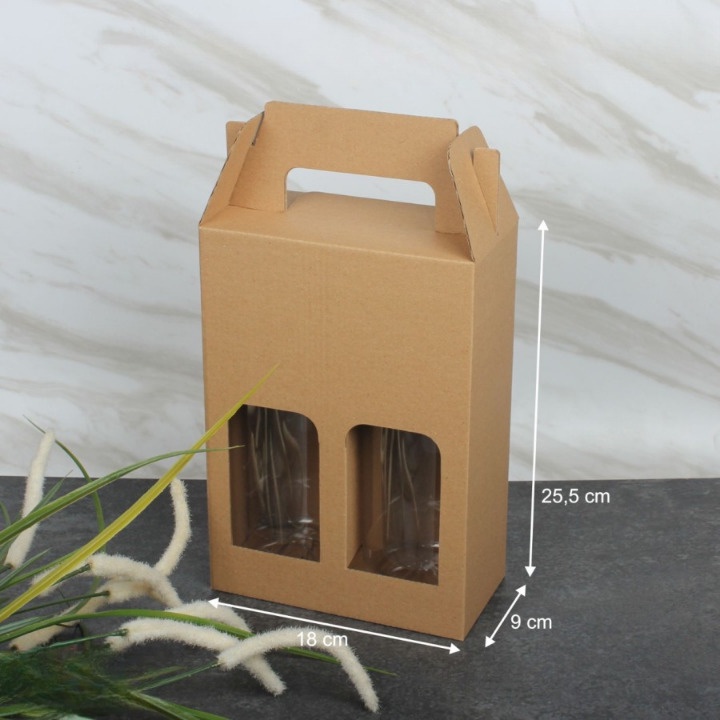 Jual dus diecut tas jinjing ukuran 18x9x25 cm kardus tenteng isi 2 ...