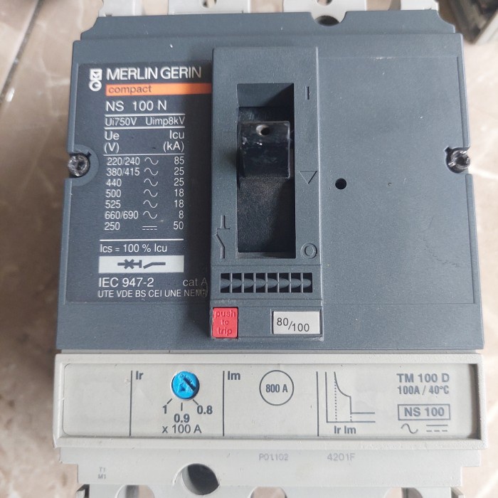 Jual MCCB NS100 merlin gerin 3P 80/100.63/80@. | Shopee Indonesia