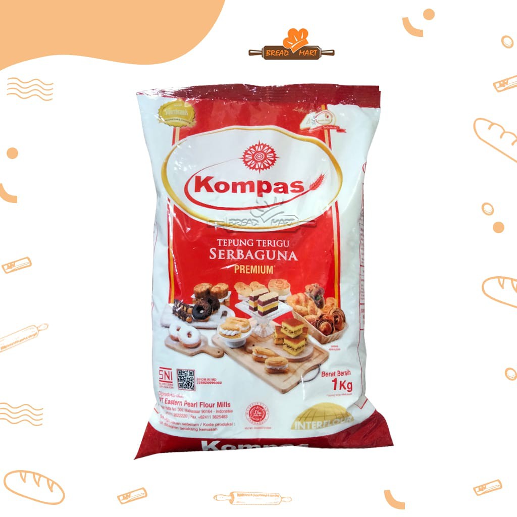 Jual KOMPAS TEPUNG TERIGU BKS 1 KG | Shopee Indonesia