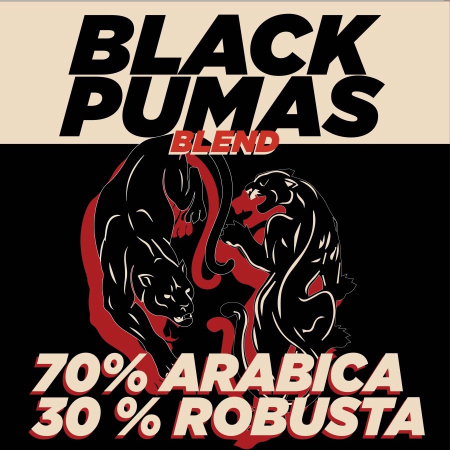 Jual Black Pumas Blend Coffee Bean 70% ARABICA 30% ROBUSTA Kopi Susu ...