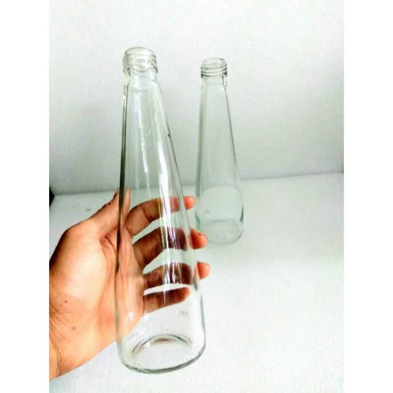 Jual Botol kaca 380 Oasis Botol bening Botol lonjong Botol laboratorium ...