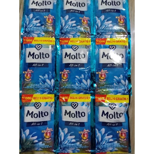 Jual MOLTO SACHET RENCENGAN ISI BELI 6 BONUS 1 SACHET/ MOLTO SACHET ...