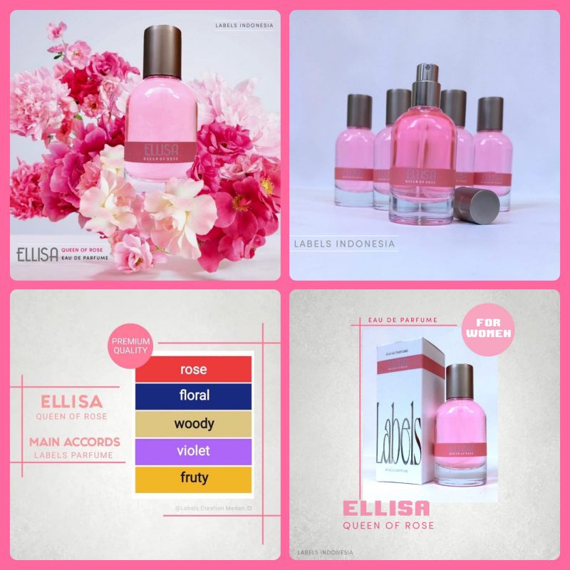 Jual Ellisa - Queen of Rose - Labels Parfume | Shopee Indonesia