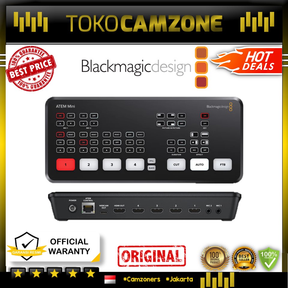 Jual Blackmagic Design ATEM Mini HDMI Live Stream Switcher - GARANSI ...