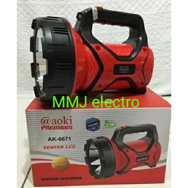 Jual Senter Aoki 15w 15 watt AK 6671 Super Terang | Shopee Indonesia