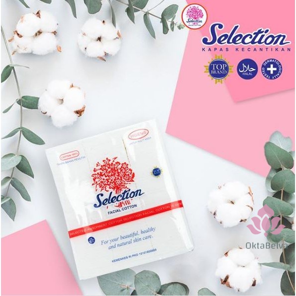 Jual Kapas Selection Facial Cotton 35g, 50g dan 75g | Shopee Indonesia